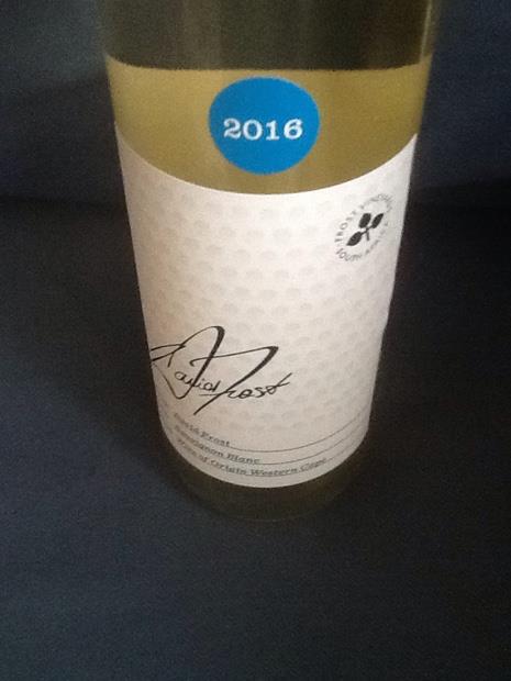 2016 David Frost Sauvignon Blanc, South Africa, Western Cape ...