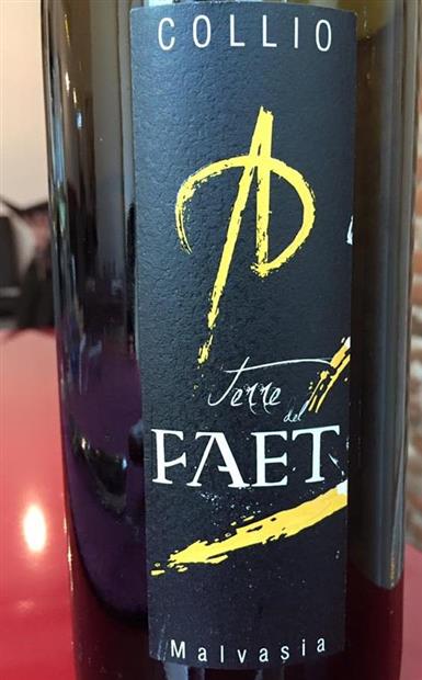 2014 Terre del Faet Collio Malvasia, Italy, Friuli-Venezia Giulia ...