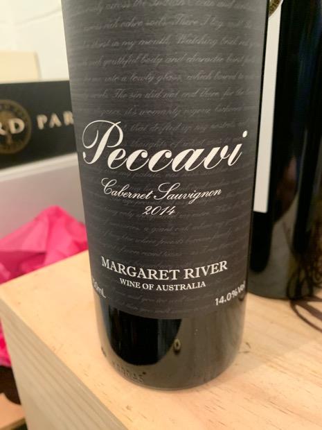 2014 Peccavi Wines Cabernet Sauvignon, Australia, Western Australia ...