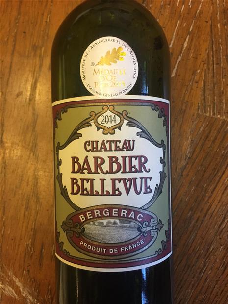 2013 Château Barbier Bellevue Bergerac, France, Southwest France ...