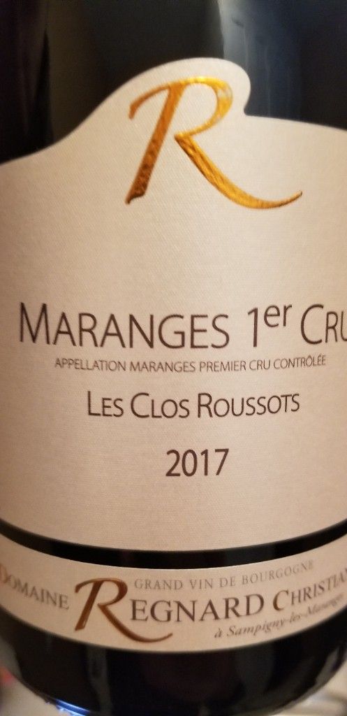 2019 Domaine Regnard Christian Maranges, France, Burgundy, Côte de ...