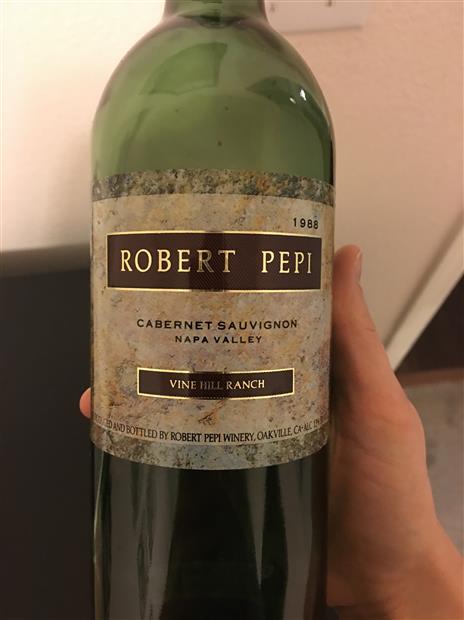 1995 Robert Pepi Cabernet Sauvignon Vine Hill Ranch, USA, California ...