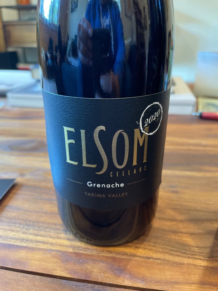 2022 Elsom Cellars Grenache, USA, Washington, Columbia Valley, Yakima ...