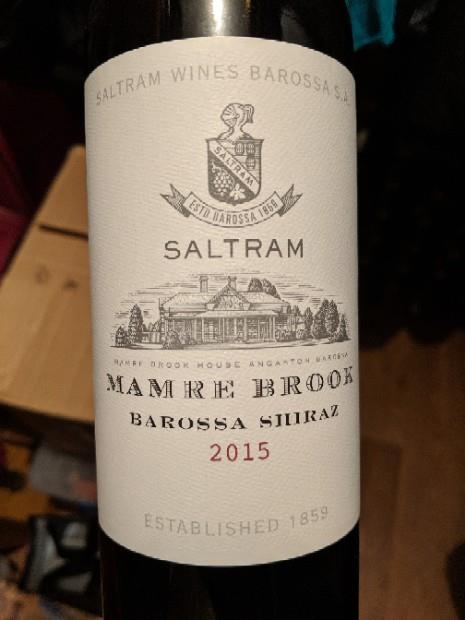2015 Saltram Shiraz Mamre Brook, Australia, South Australia, Barossa ...