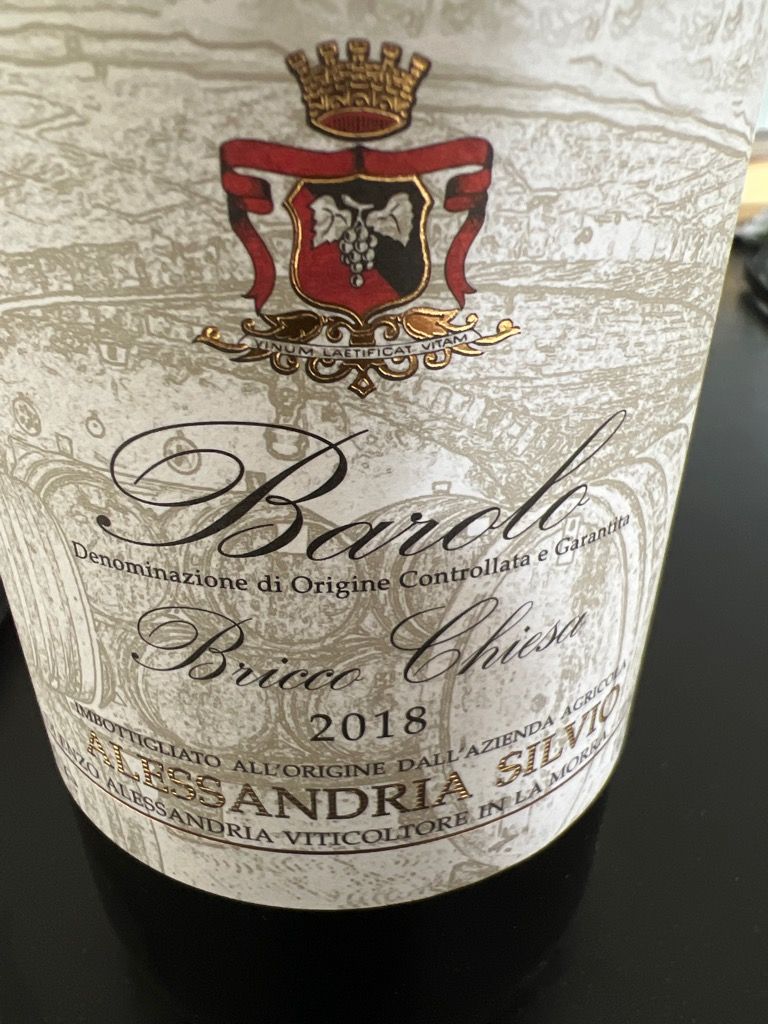 2019 Alessandria Silvio Barolo Bricco Chiesa, Italy, Piedmont, Langhe, Barolo - CellarTracker