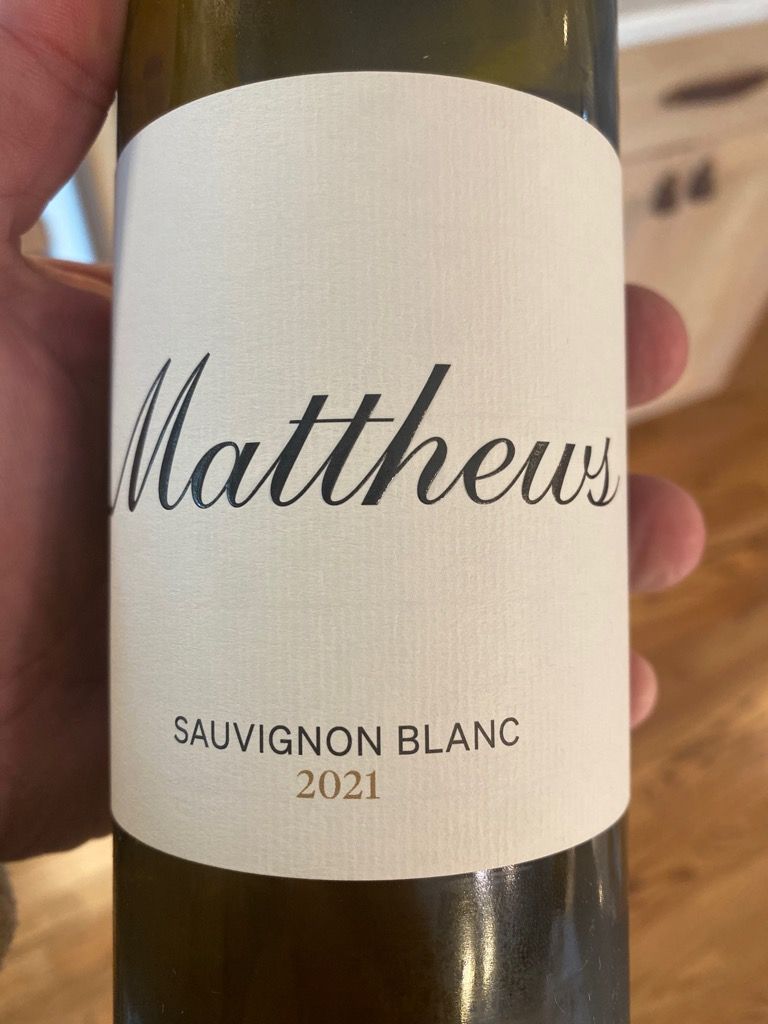 2021 Matthews Sauvignon Blanc Columbia Valley, USA, Washington ...