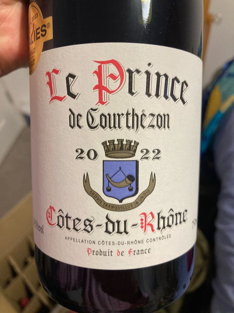 2022 Cellier des Princes Côtes du Rhône Le Prince de Courthezon Rosé ...