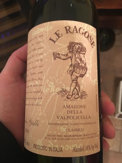 2008 Le Ragose Amarone della Valpolicella Classico Marta Galli, Italy ...