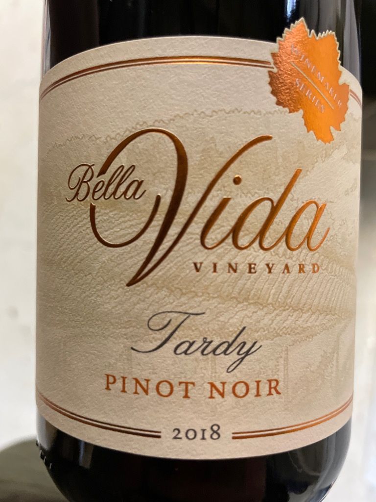 2017 Bella Vida Pinot Noir Tardy, USA, Oregon, Willamette Valley ...
