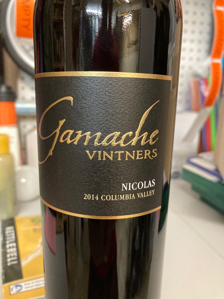2014 Gamache Vintners Nicolas Heritage Reserve, USA, Washington ...