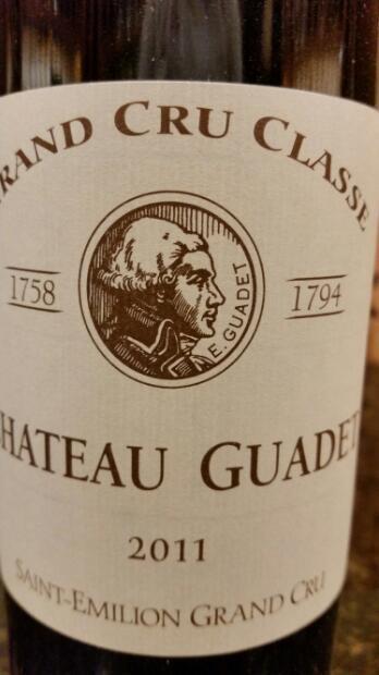 2011 Château Guadet, France, Bordeaux, Libournais, St. Émilion Grand ...