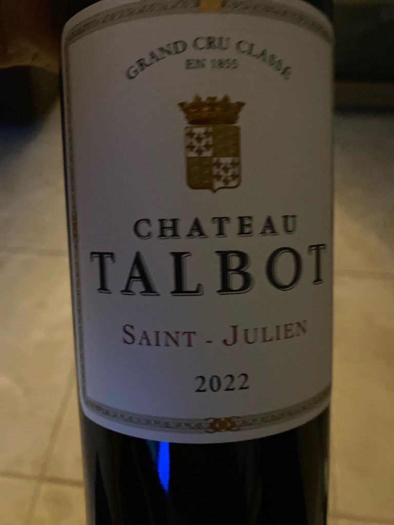 2022 Château Talbot, France, Bordeaux, Médoc, St. Julien - CellarTracker