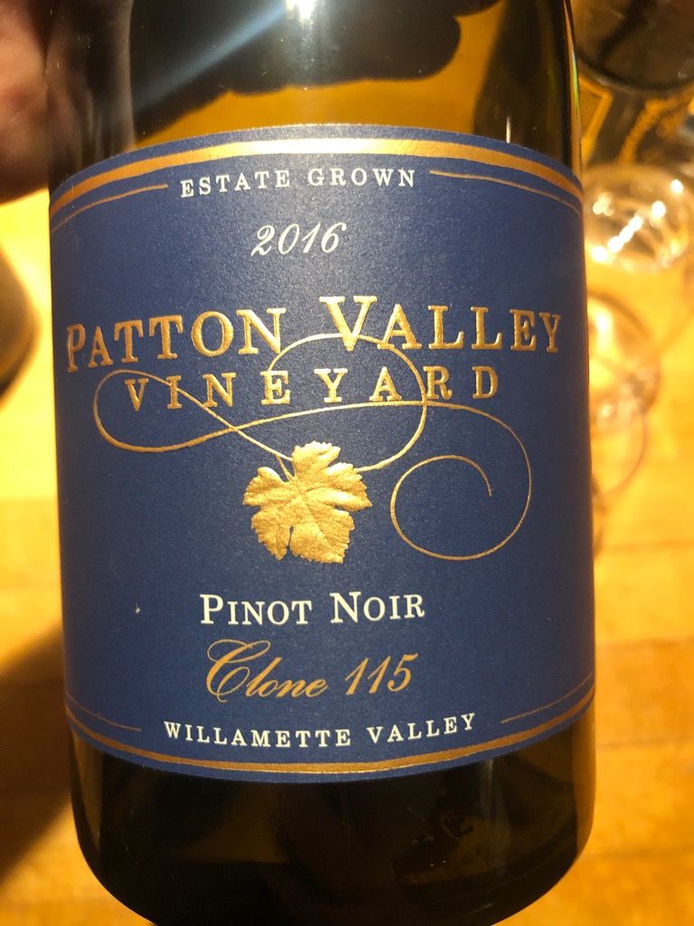 2015 Patton Valley Vineyard Pinot Noir Clone 115, USA, Oregon ...