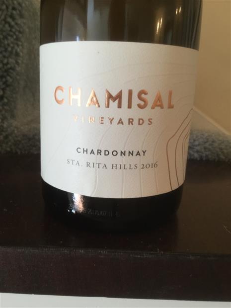 2016 Chamisal Vineyards Chardonnay Sta. Rita Hills, USA, California ...