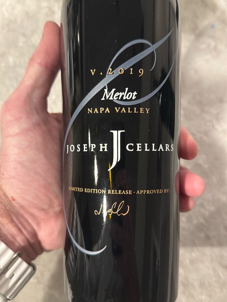 2019 Joseph Cellars Merlot Limited Edition Release, USA, California ...
