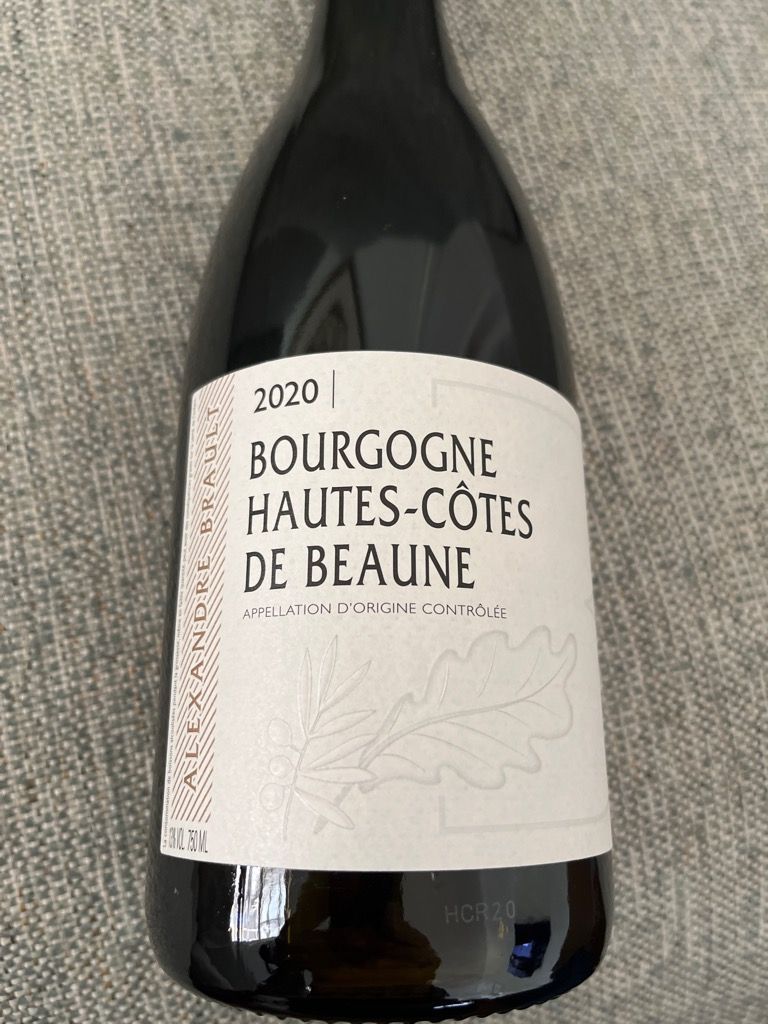 2020 Alexandre Brault Bourgogne Hautes-Côtes de Beaune, France ...