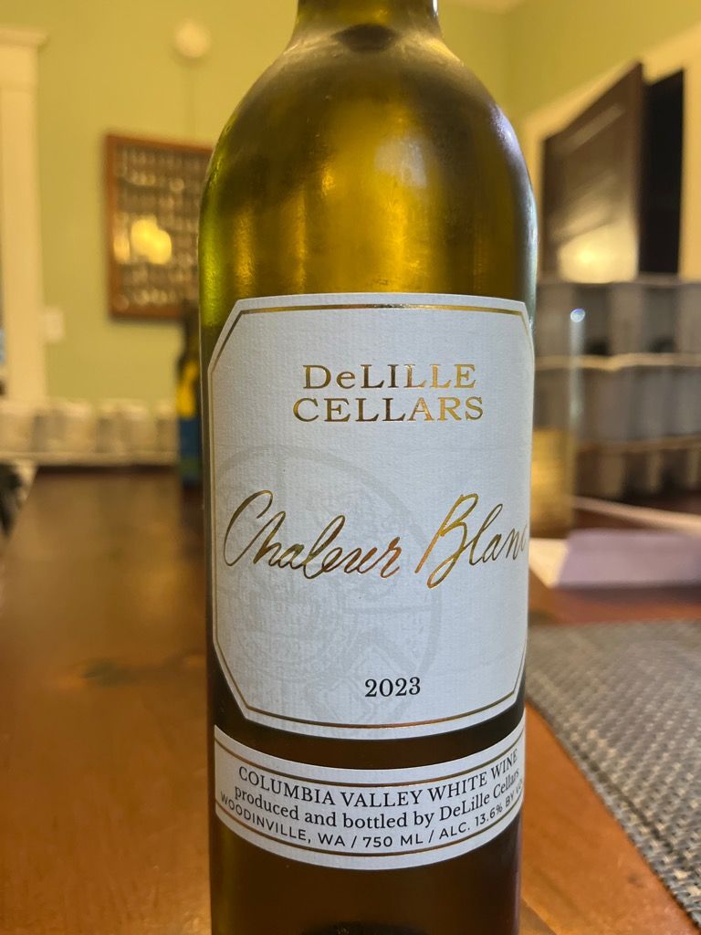 2024 DeLille Cellars Chaleur Estate Blanc, USA, Washington, Columbia ...