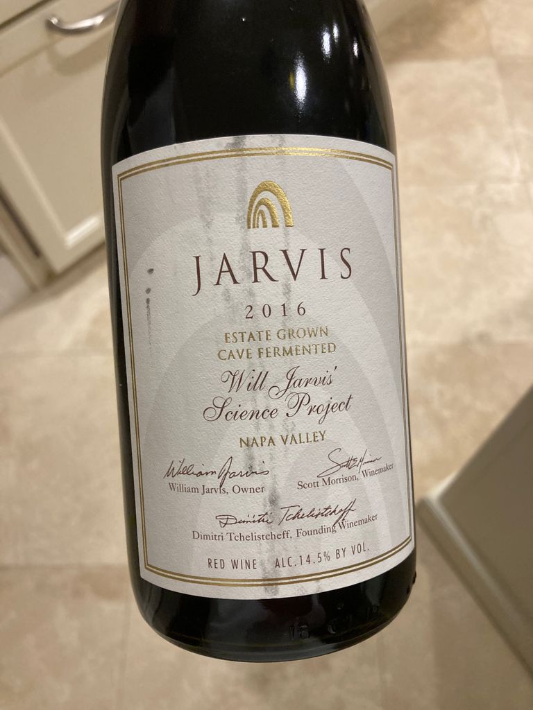 2016 Jarvis (California) Winery Will Jarvis' Science Project, USA ...