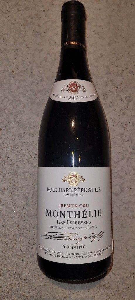 2021 Bouchard Père et Fils Monthélie 1er Cru Les Duresses, France ...