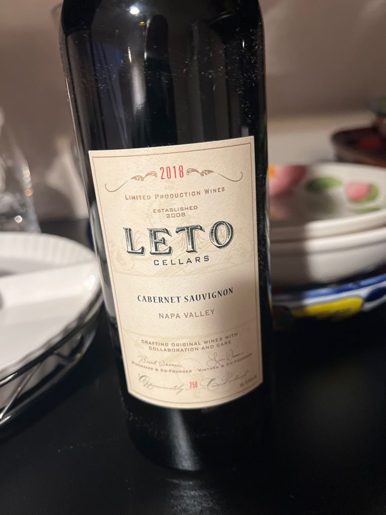 2019 Leto Cellars Cabernet Sauvignon Napa Valley, USA, California, Napa ...