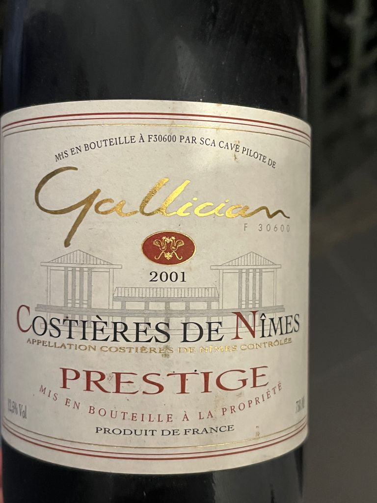 2015 Cave Pilote de Gallician Costières-de-Nîmes Prestige, France ...