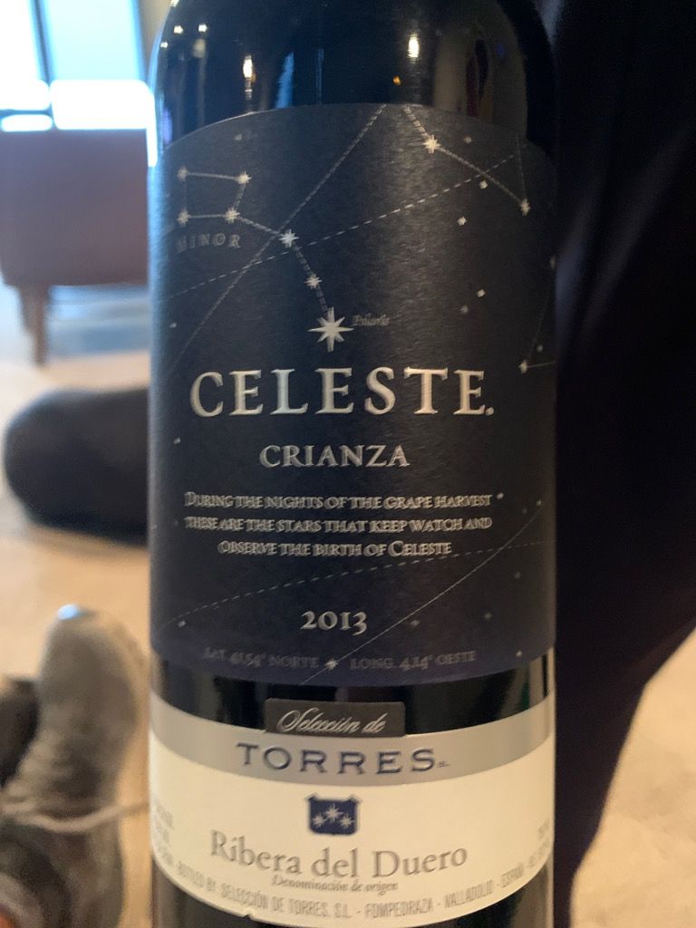 2013 Torres Ribera del Duero Céleste Crianza, Spain, Castilla y León ...