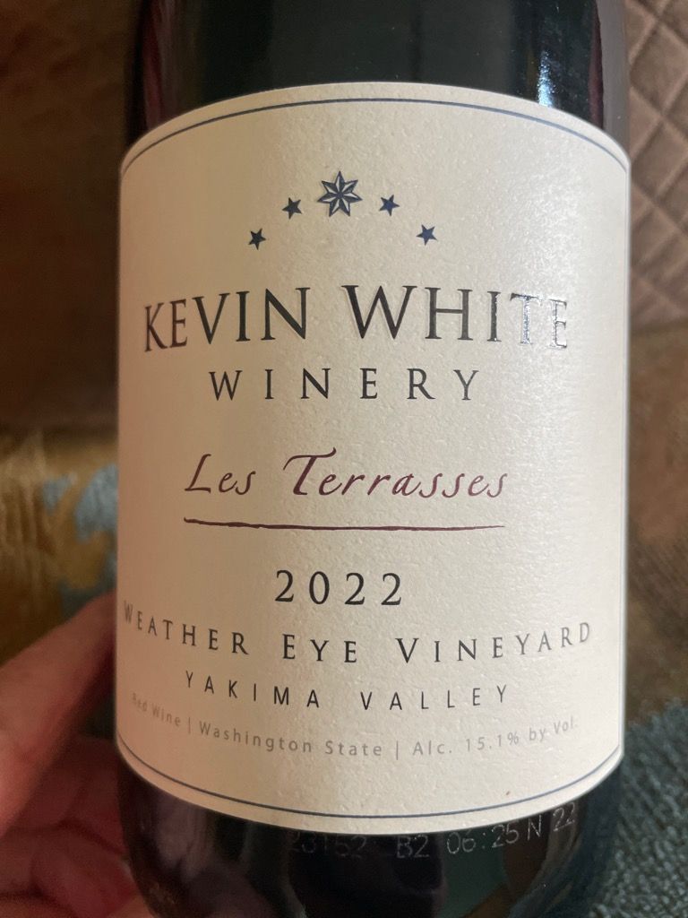 2022 Kevin White Winery Les Terrasses Weather Eye Vineyard Yakima ...