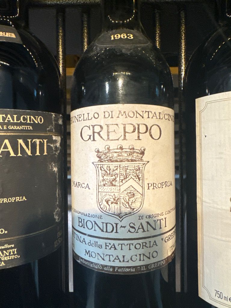 1963 Tenuta Greppo (Biondi-Santi) Brunello di Montalcino Caffè ...