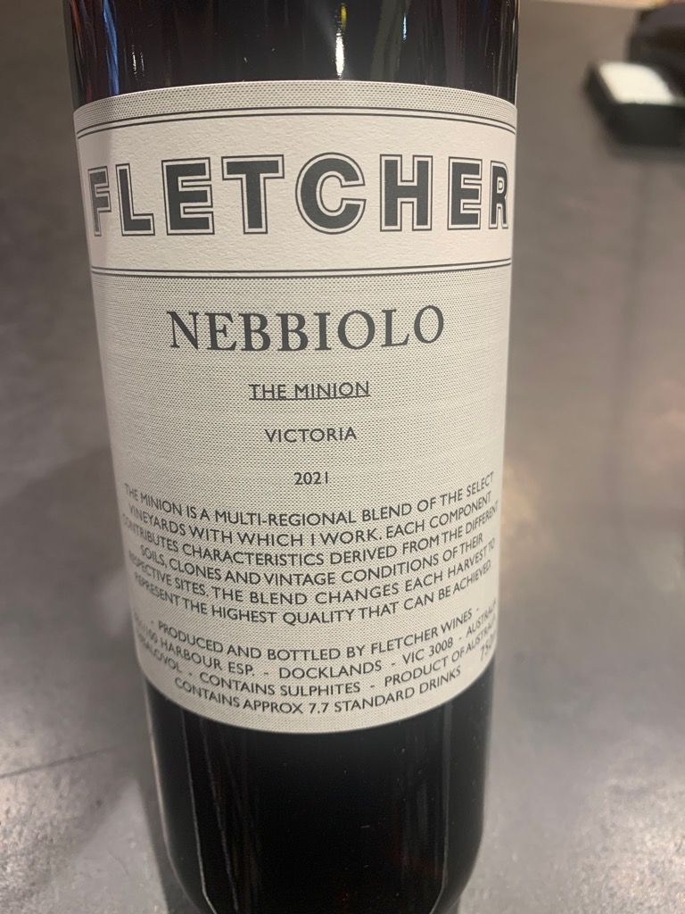 2022 Fletcher Nebbiolo The Minion, Australia, Victoria - CellarTracker