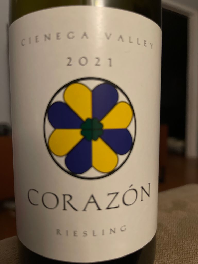 2021 Corison Riesling Corazón Wirz Vineyard, USA, California, Central ...