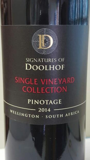2014 Doolhof Estate Pinotage Signatures of Doolhof, South Africa ...