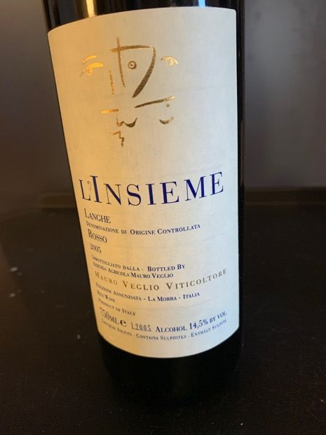 2011 Mauro Veglio L'Insieme Vino da Tavola, Italy, Piedmont, Vino da ...