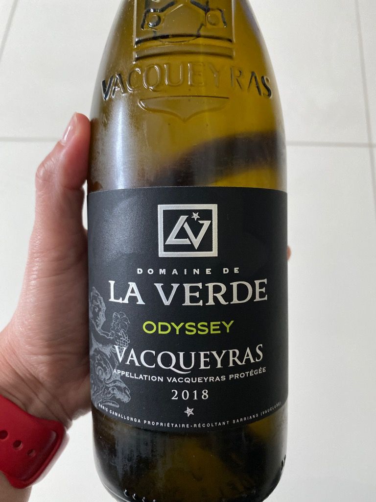 2021 Domaine de la Verde Vacqueyras Blanc Odyssey, France, Rhône ...