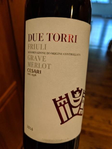 2019 Le Due Torri Friuli Grave Merlot, Italy, Friuli-Venezia Giulia ...