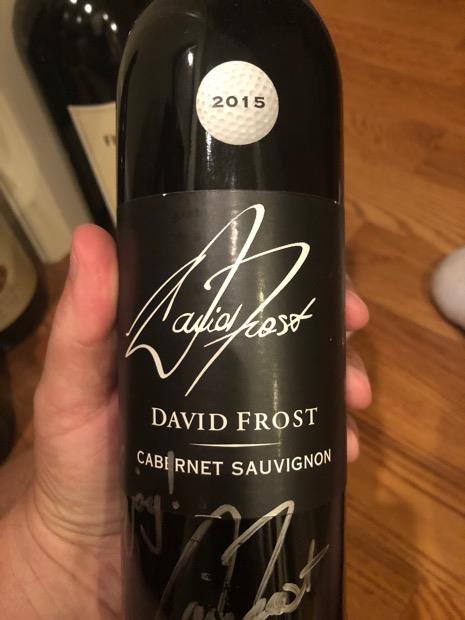 2015 David Frost Cabernet Sauvignon, South Africa, Coastal Region ...