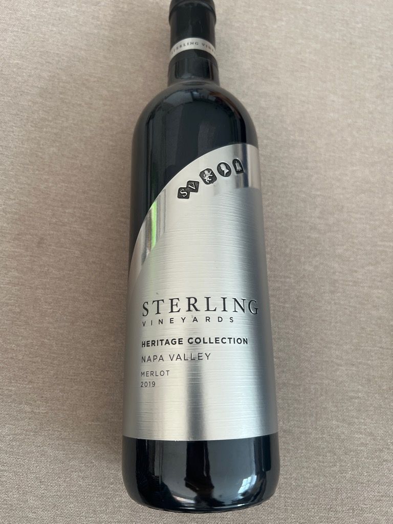 2019 Sterling Vineyards Merlot Heritage Collection, USA, California ...