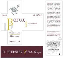 2003 Bodega O. Fournier Beta Crux, Argentina, Mendoza, Valle de Uco ...