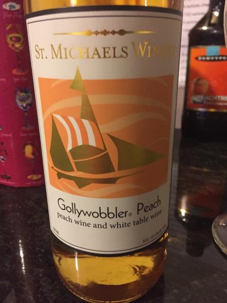 NV St. Michaels Winery Peach Gollywobbler Peach, USA, Maryland, Eastern ...
