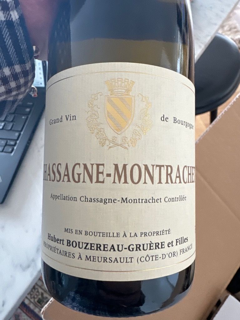 2022 Hubert Bouzereau-Gruère et Filles Chassagne-Montrachet Les ...
