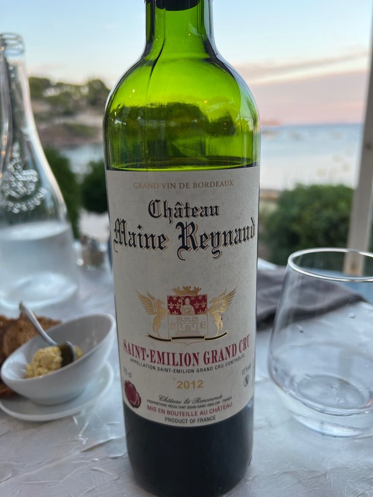 2012 Château Maine Reynaud, France, Bordeaux, Libournais, St. Émilion ...