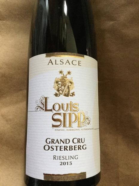 2016 Louis Sipp Riesling Osterberg, France, Alsace, Alsace Grand Cru ...