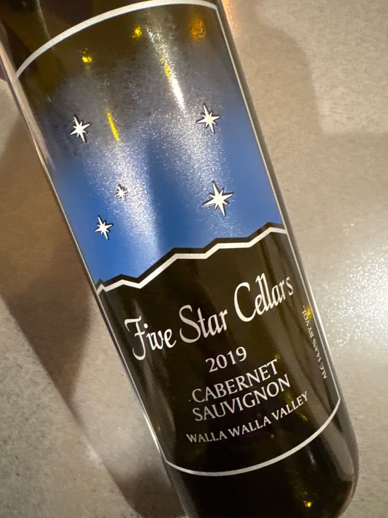 2019 Five Star Cellars Cabernet Sauvignon, USA, Washington, Columbia ...