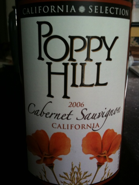 2007 Poppy Hill Cellars Cabernet Sauvignon California Selection, USA ...