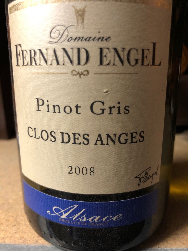 2008 Domaine Fernand Engel Pinot Gris, France, Alsace - CellarTracker