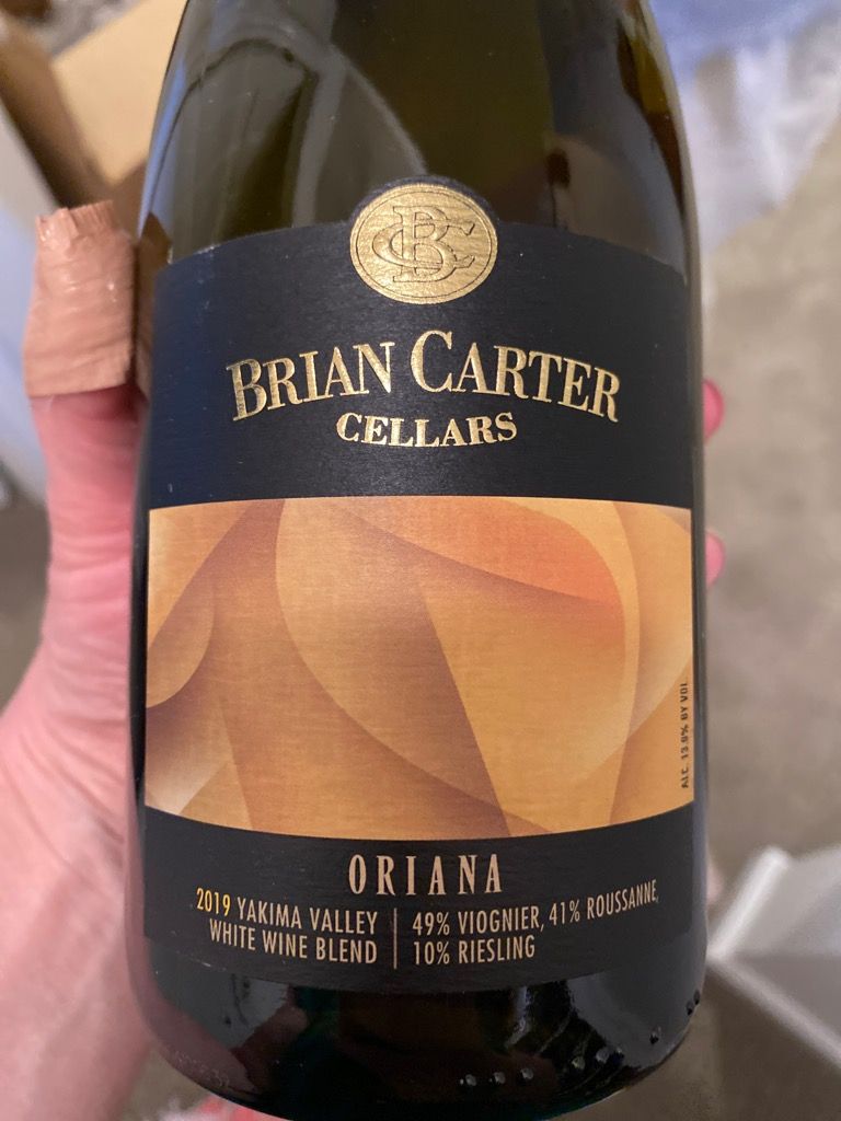 2019 Brian Carter Cellars Oriana, USA, Washington, Columbia Valley ...