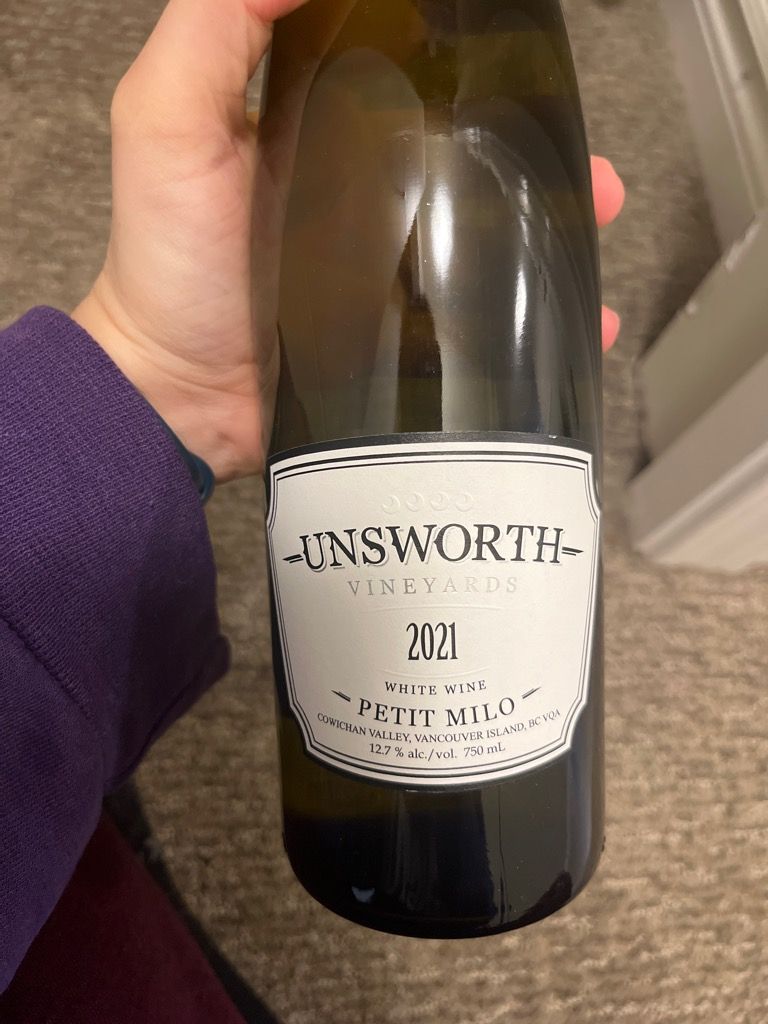 2021 Unsworth Vineyards Petite Milo Vintners Selection, Canada, British ...