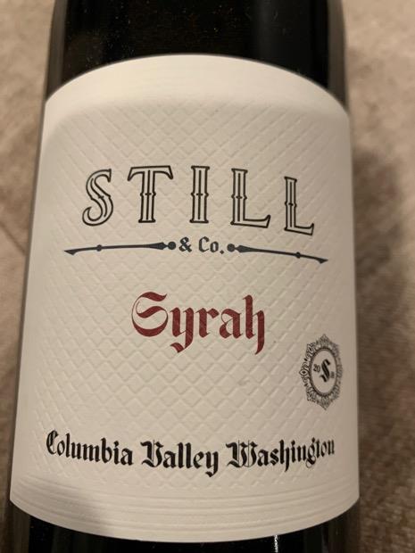 2018 Still & Co. Syrah, USA, Washington, Columbia Valley - CellarTracker