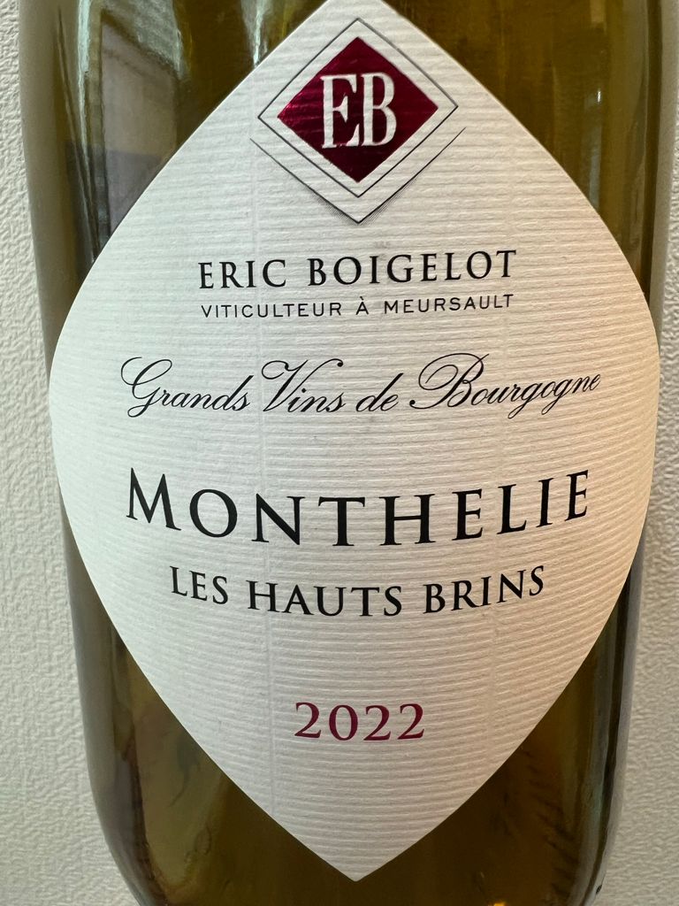 2022 Eric Boigelot Monthélie Les Hauts-Brins, France, Burgundy, Côte de ...