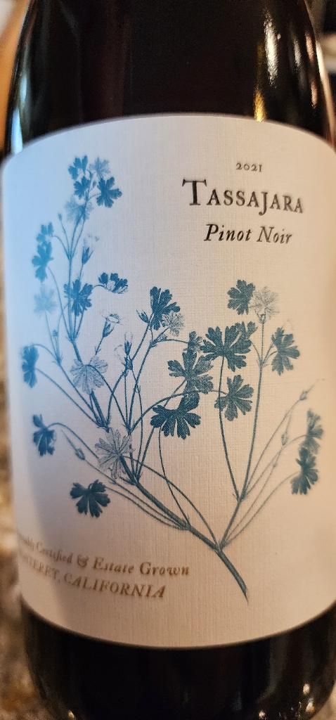 2021 Tassajara Pinot Noir, USA, California, Central Coast, Monterey ...