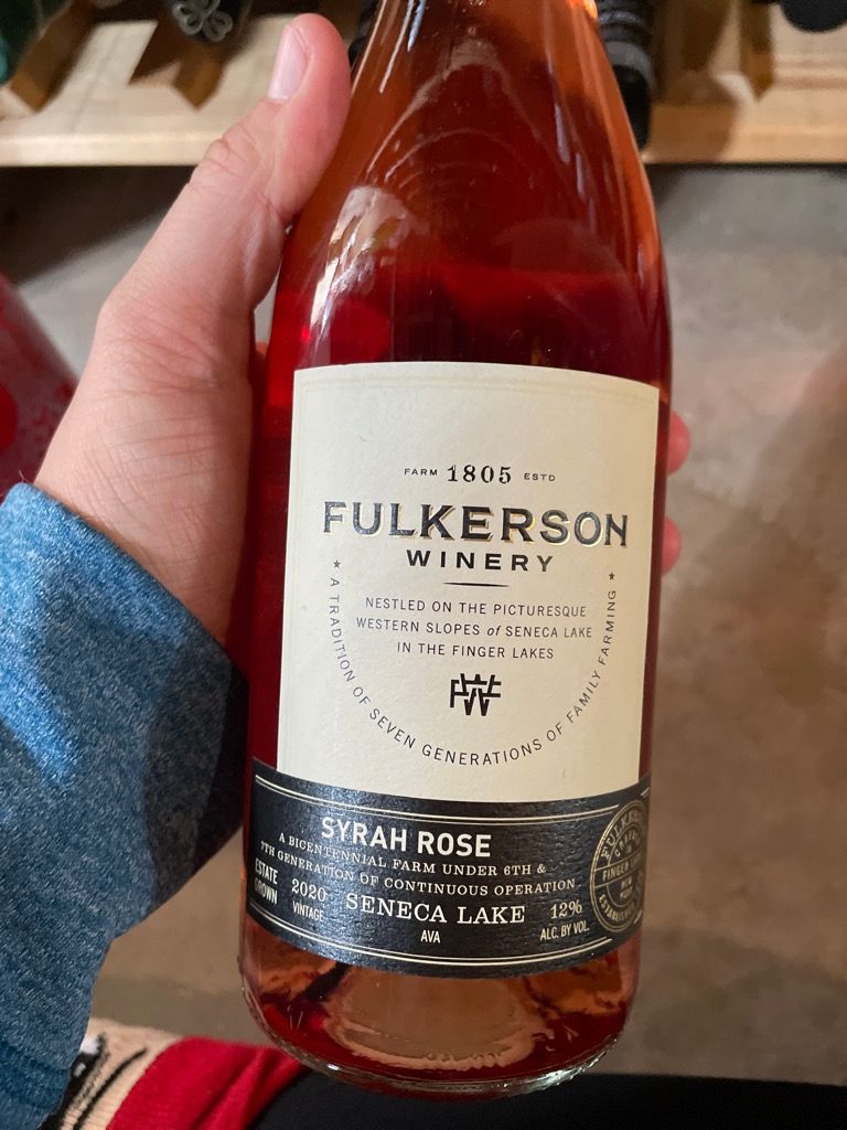 2023 Fulkerson Syrah Rosé, USA, New York, Finger Lakes, Seneca Lake - CellarTracker